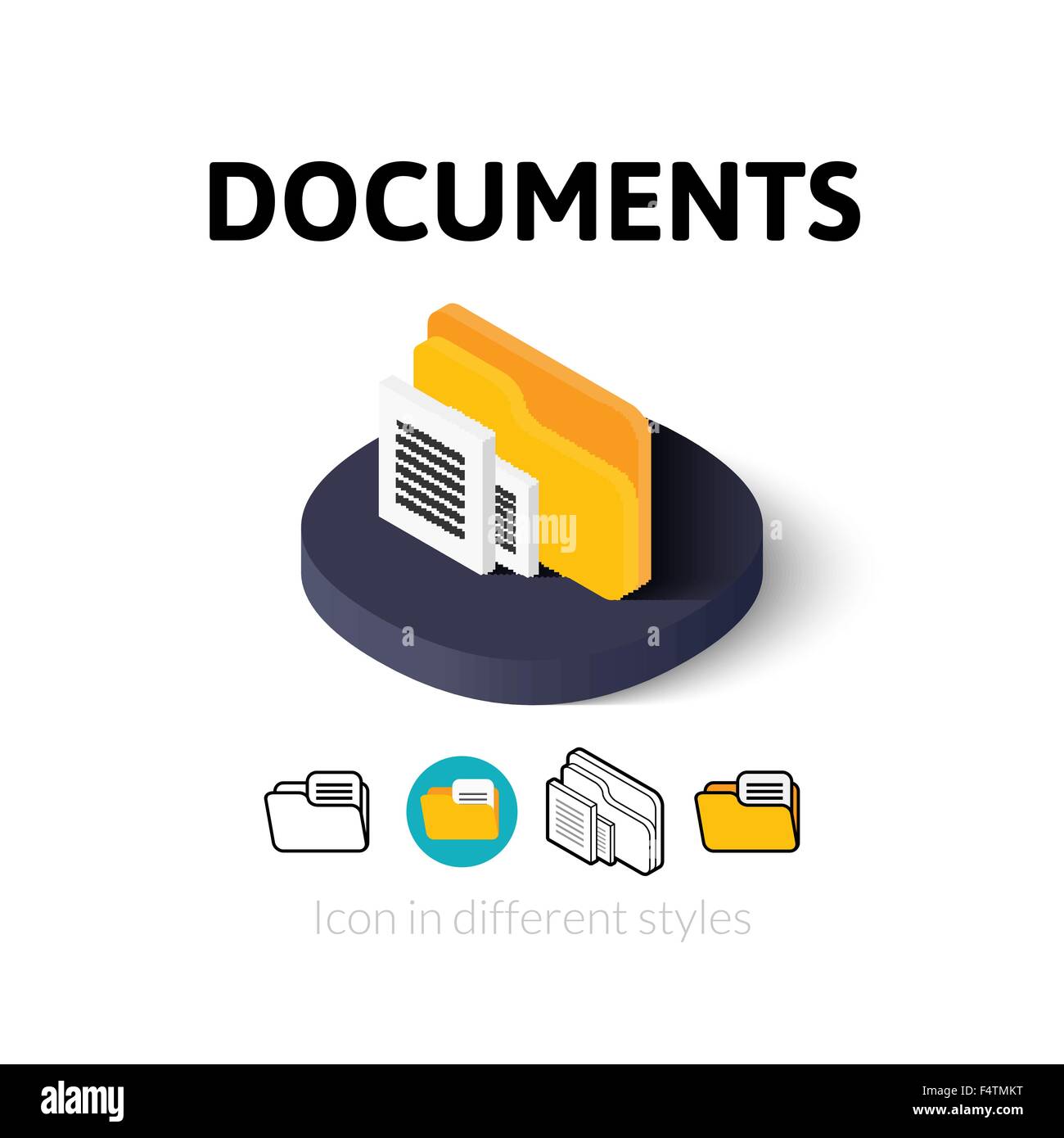 Documents portfolio icon in Stock Vector Images - Alamy
