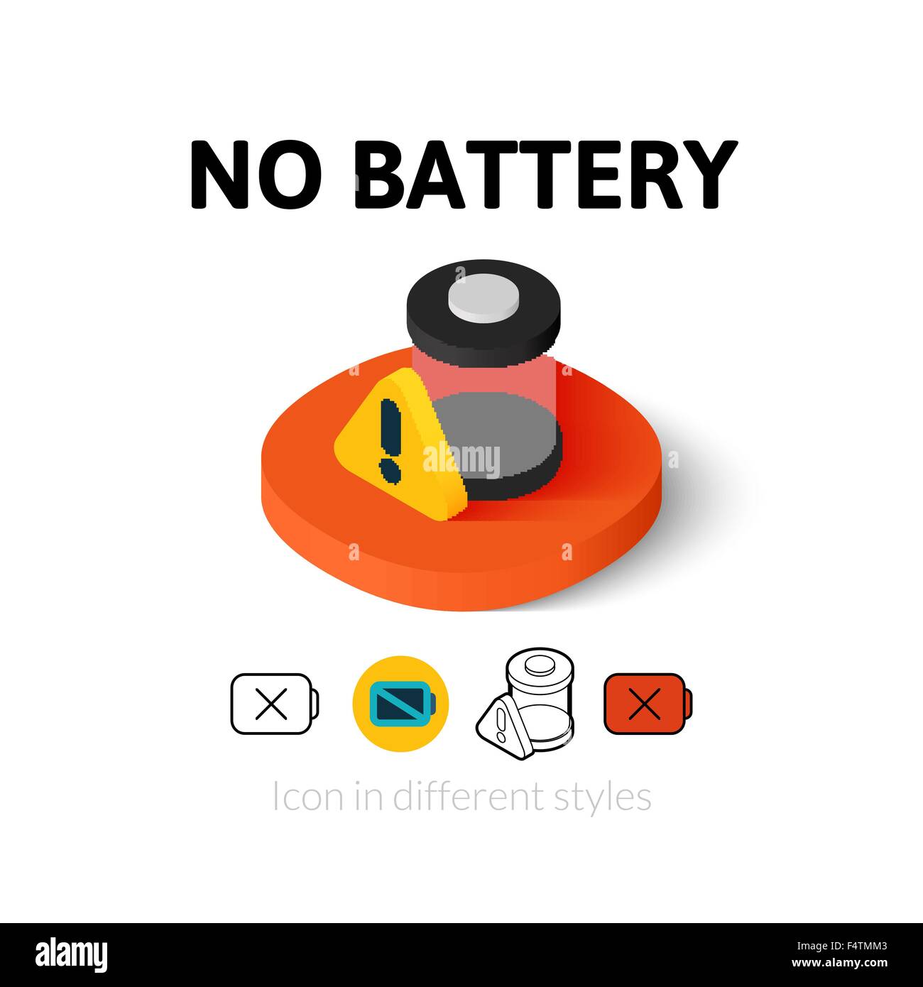 Isometric battery charge level Stock Vector Images - Alamy