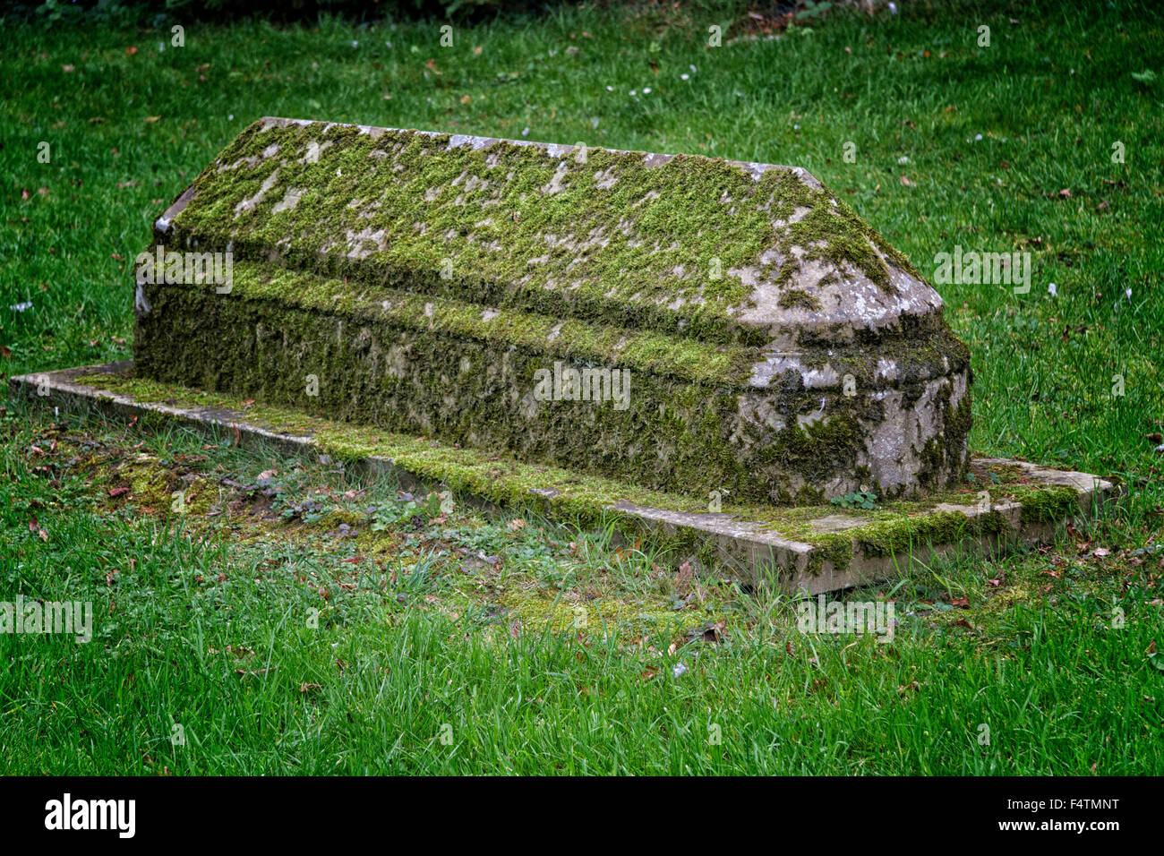 Ancient grave headstones in an English village churchyard, Suffolk, UK ...