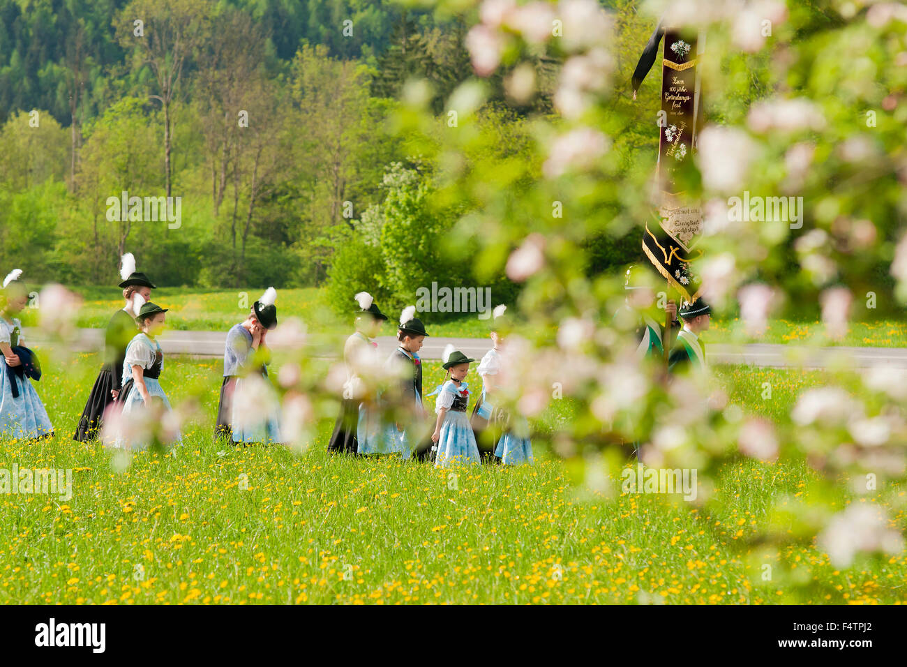 Bavaria, Germany, Upper Bavaria, Chiemgau, Raiten, Schleching ...