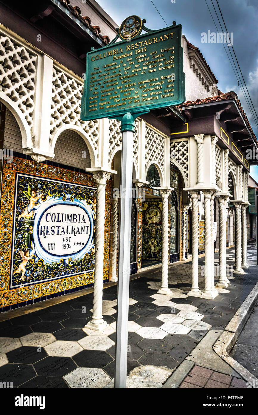 Legendary columbia restaurants spanish tile hi-res stock photography ...