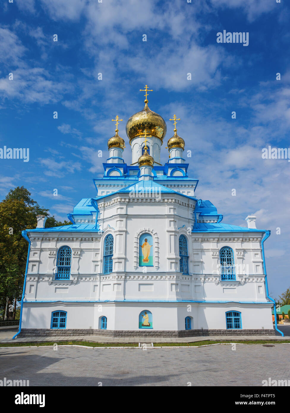 monastery in the town of Pochaev on the sky background Stock Photo - Alamy