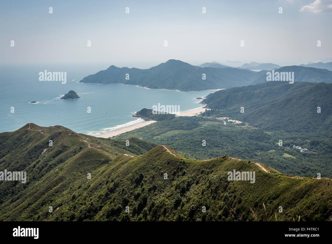 Hiking in New Territories, Hong Kong, via Sharp Peak, Ham Tim Beach and ...
