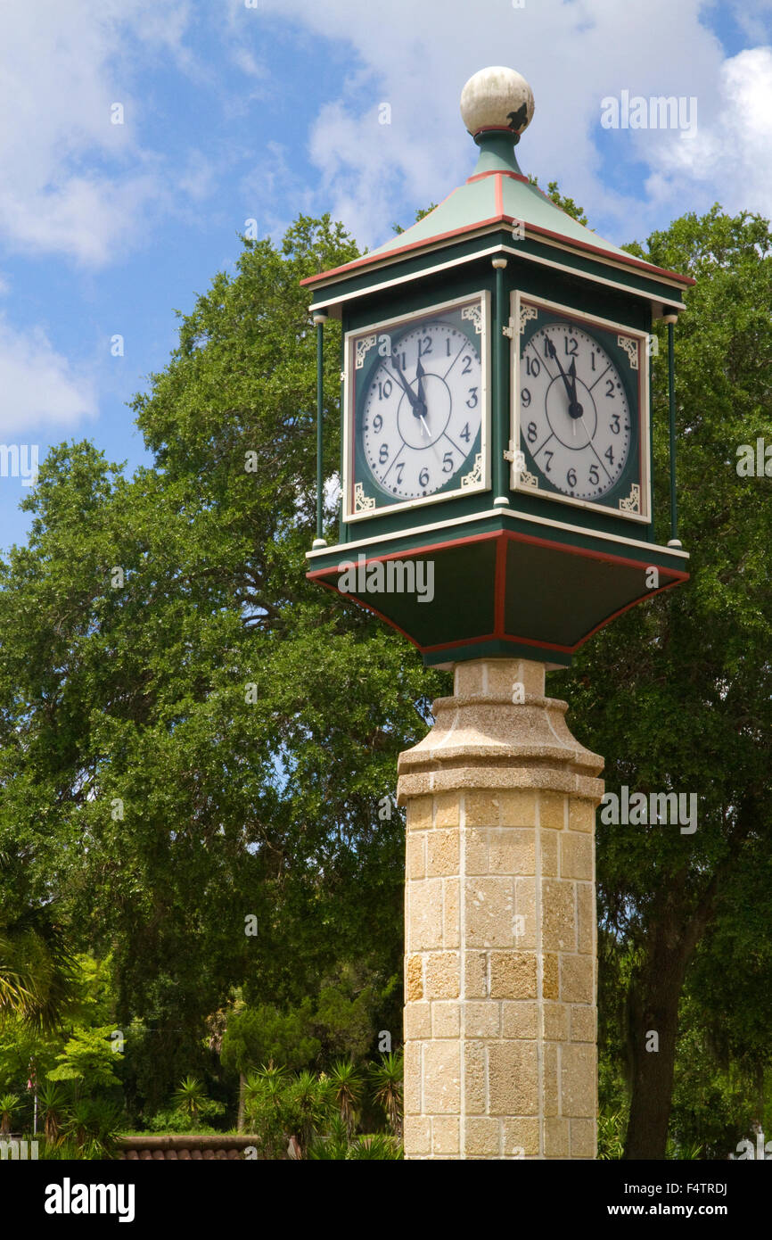 Clock st augustine florida usa hi-res stock photography and images - Alamy