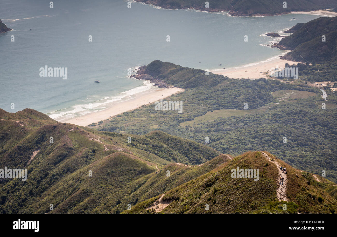 Hiking in New Territories, Hong Kong, via Sharp Peak, Ham Tim Beach and ...