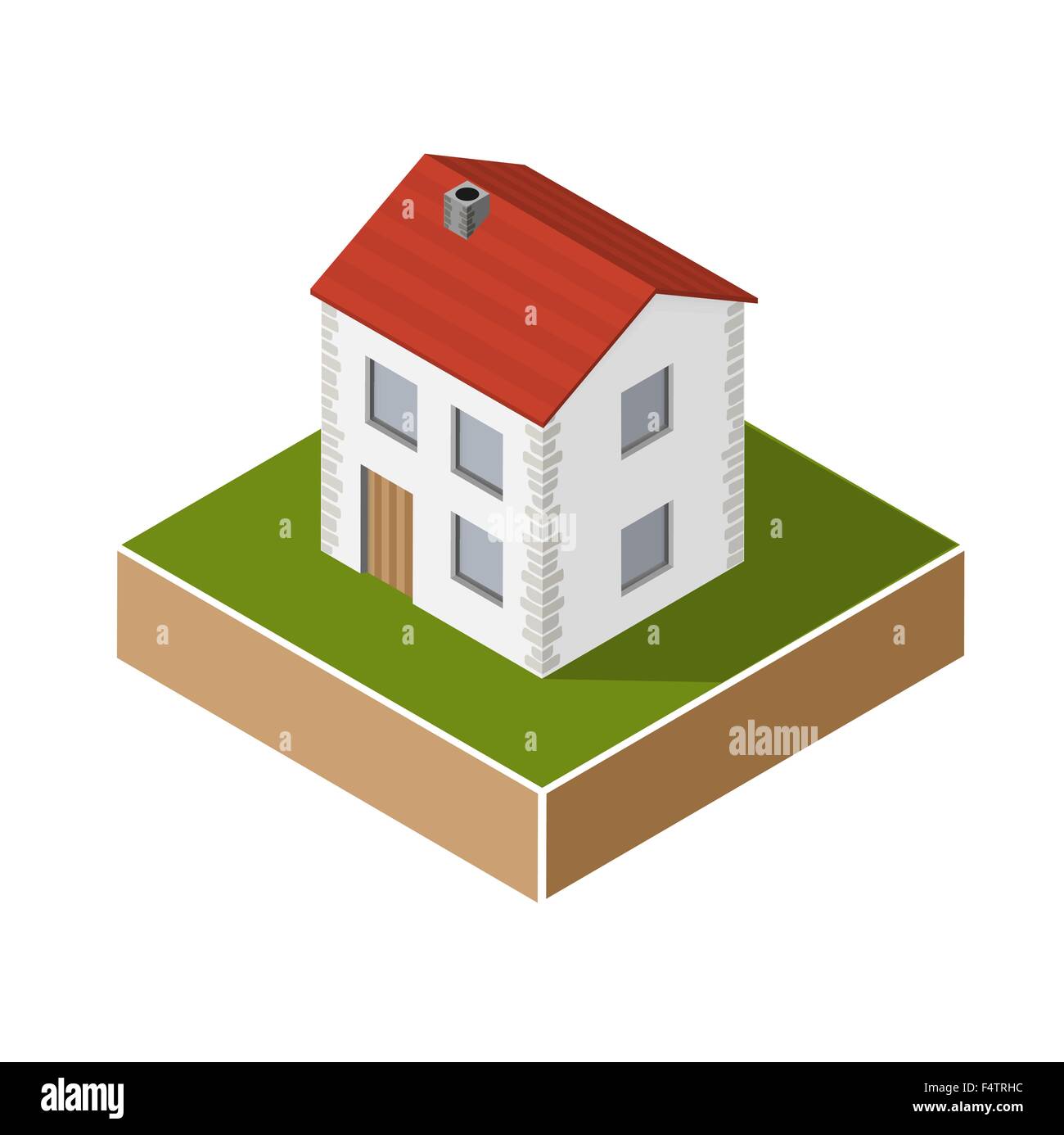 village house in isometric projection Stock Vector Image & Art - Alamy
