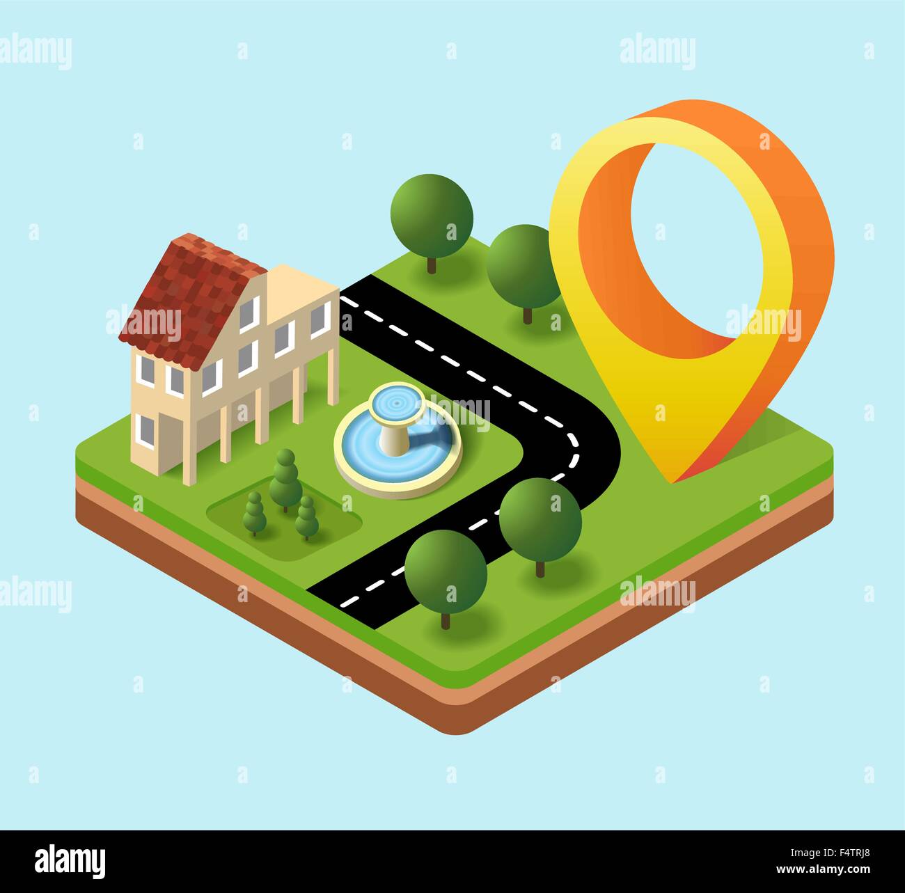 Information sign in the city, showing the location of houses, streets ...