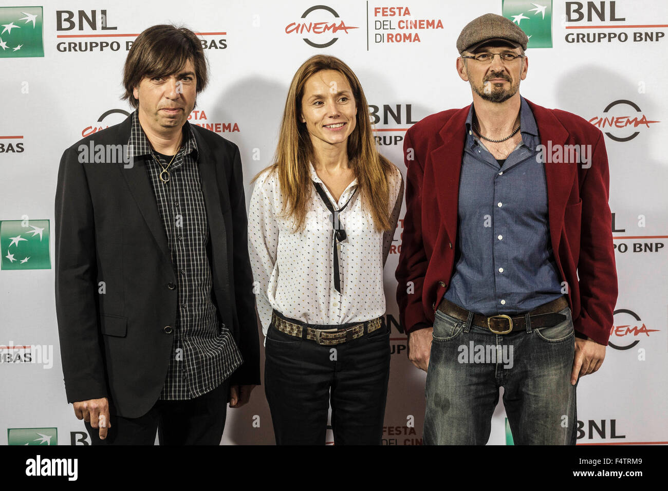 Rome, Italy. 22nd Oct, 2015. Directors Cyril Barbancon (L) and Andrew ...