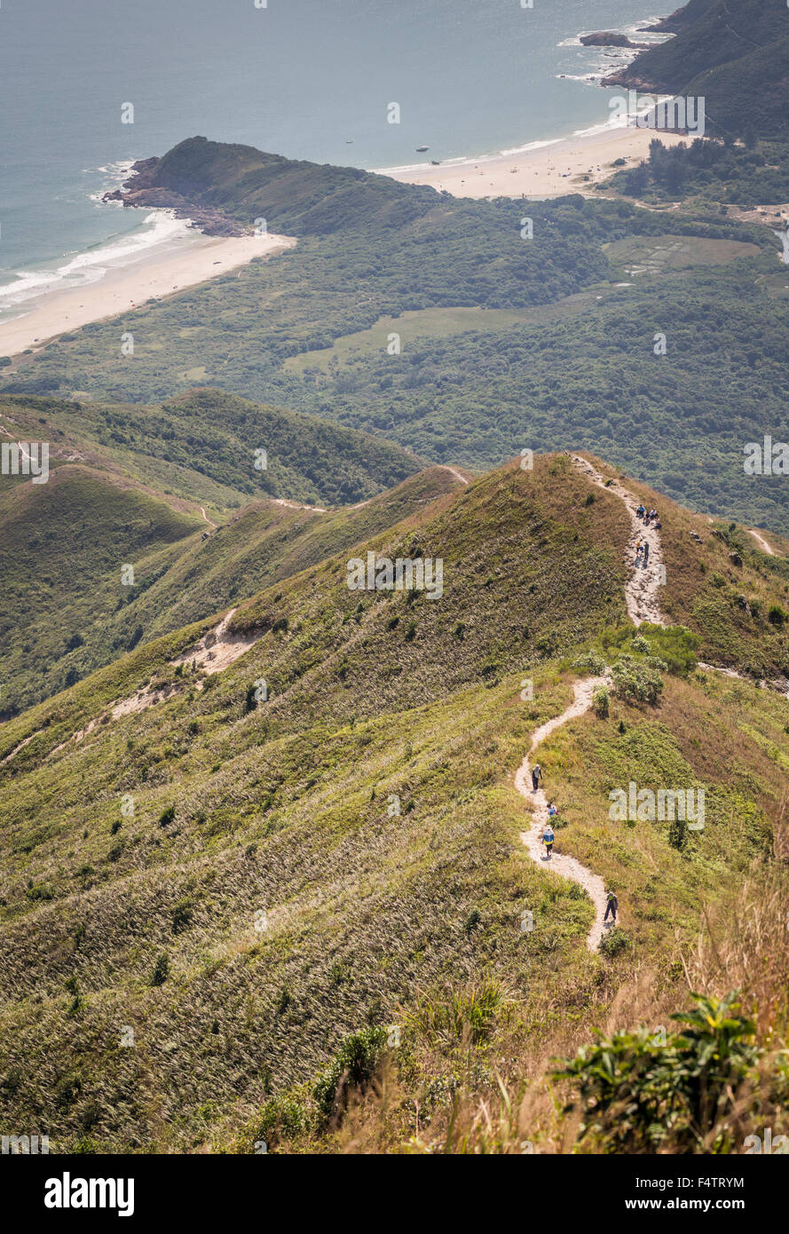 Hiking in New Territories, Hong Kong, via Sharp Peak, Ham Tim Beach and ...