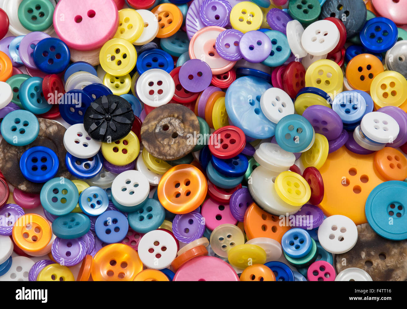 Assorted Buttons Background Stock Photo - Alamy