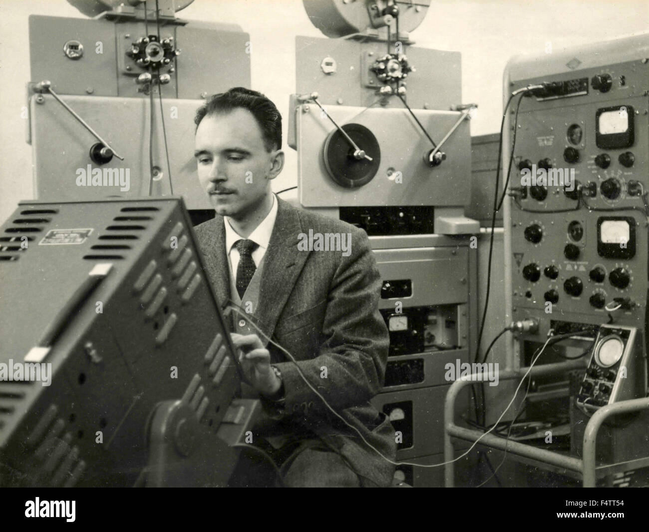 An engineer involved in the regulation of radio equipment Stock Photo ...