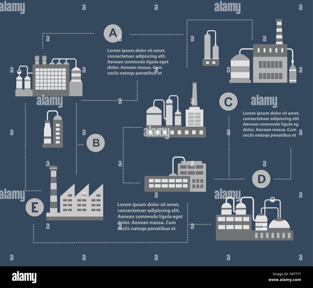 Oil refinery industrial factories Stock Vector Images - Alamy