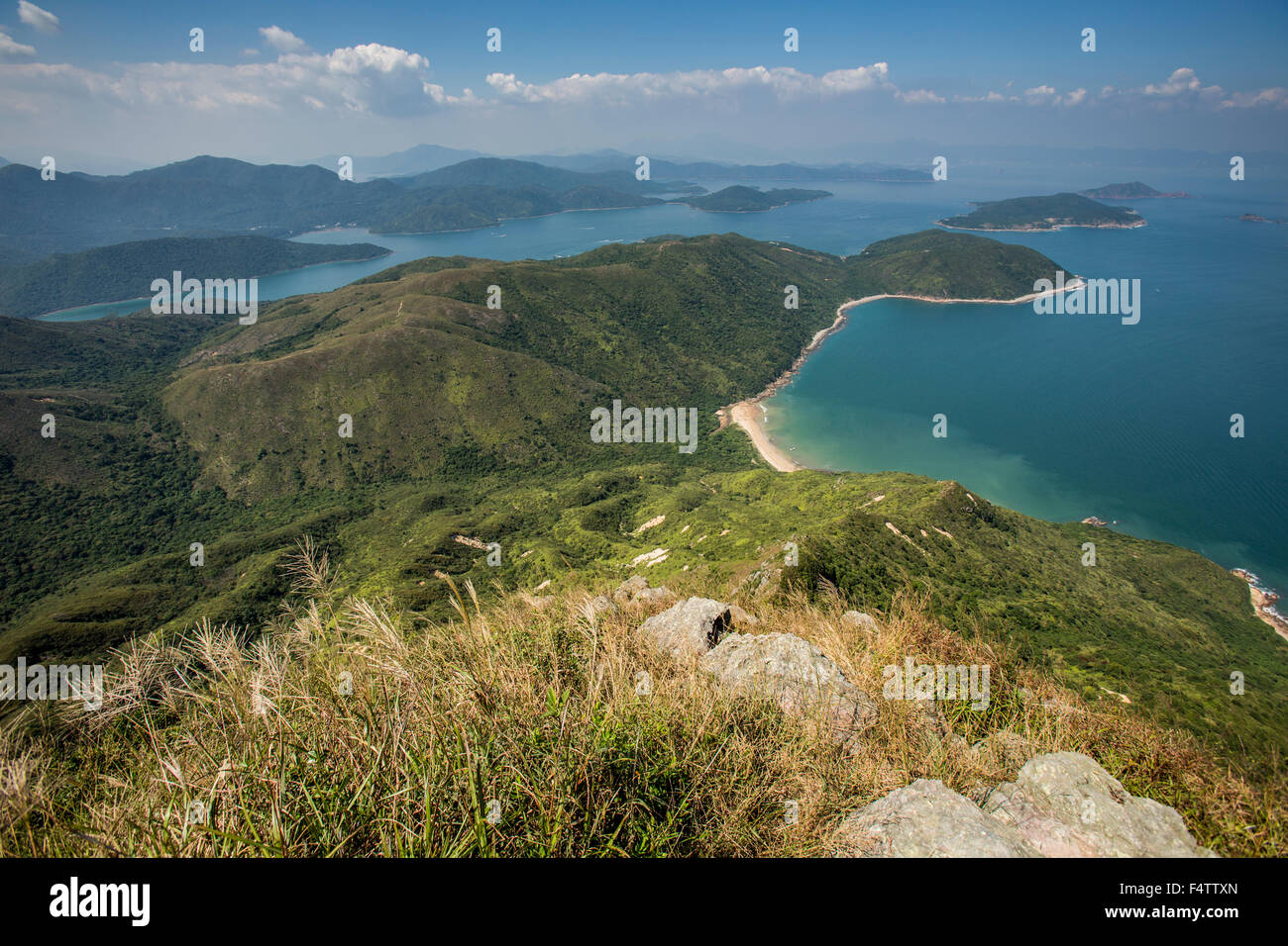 Hiking in New Territories, Hong Kong, via Sharp Peak, Ham Tim Beach and ...