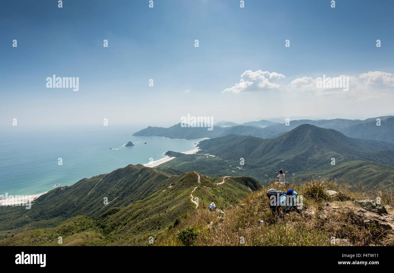 Hiking in New Territories, Hong Kong, via Sharp Peak, Ham Tim Beach and ...