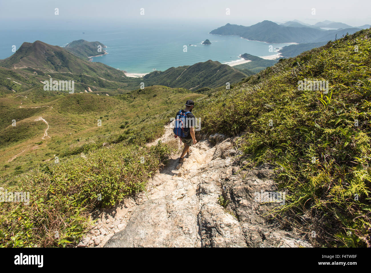 Hiking in New Territories, Hong Kong, via Sharp Peak, Ham Tim Beach and ...