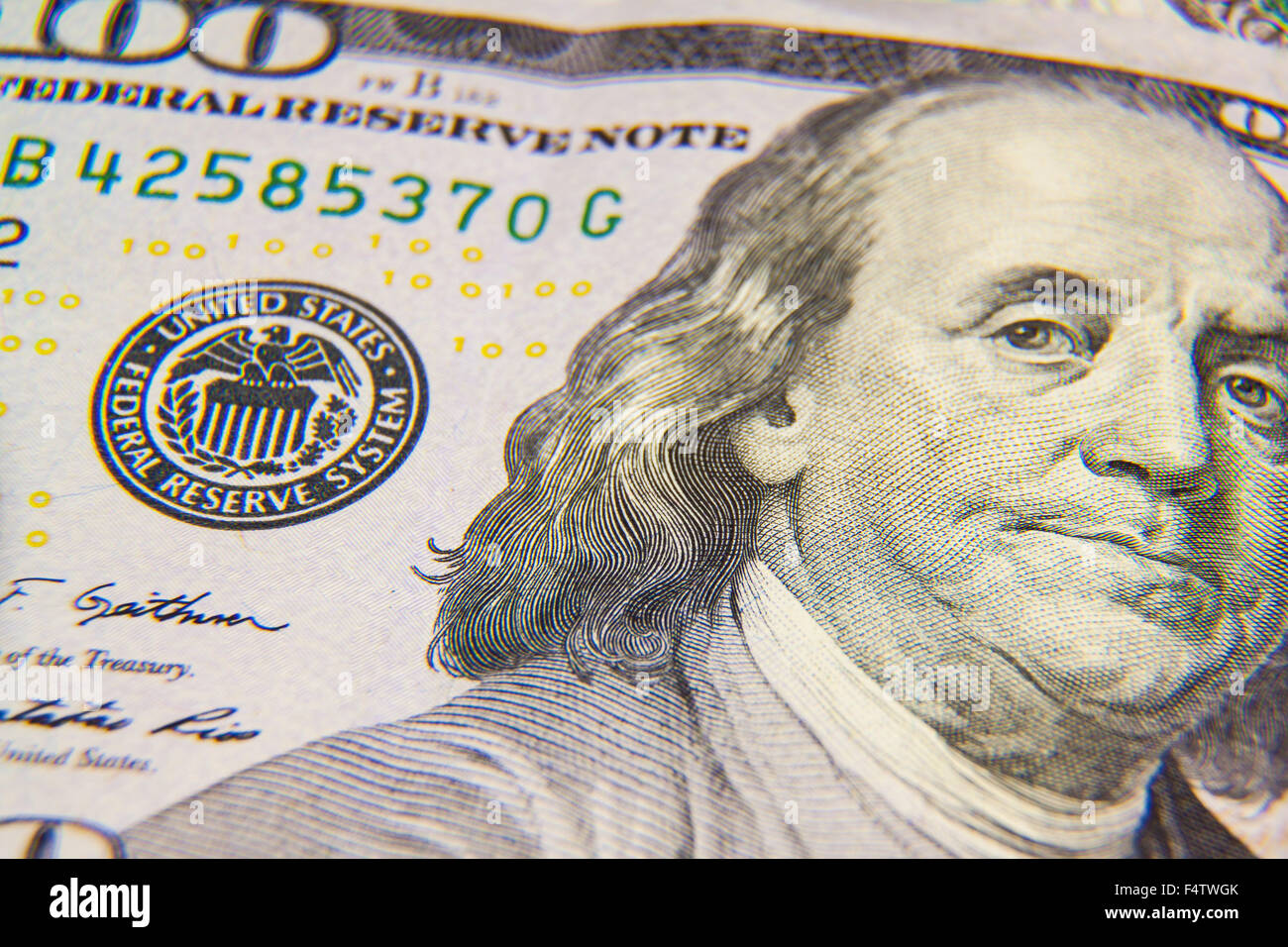 100 American Dollars Notes High Resolution Stock Photography and Images ...