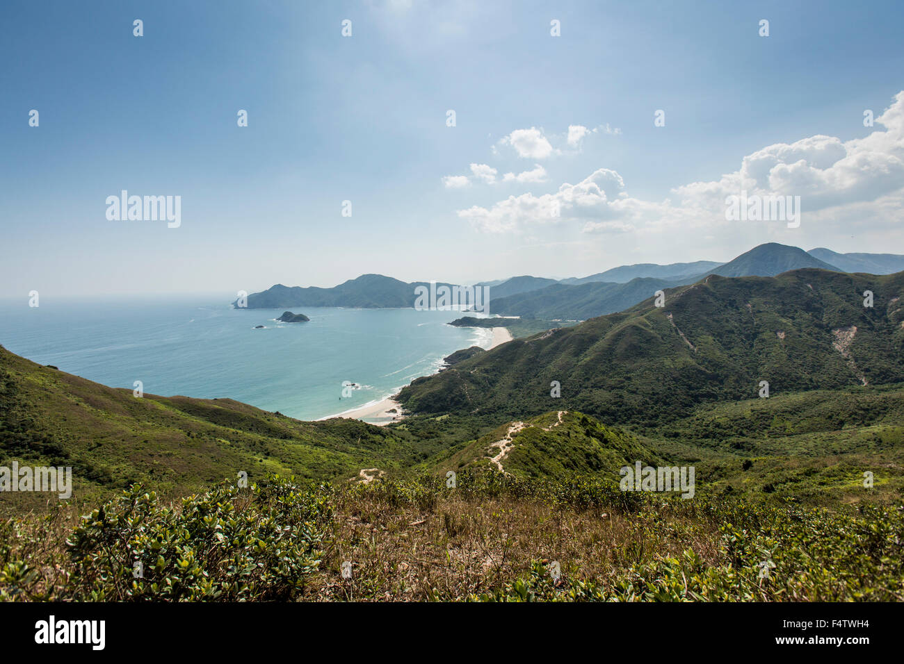 Hiking in New Territories, Hong Kong, via Sharp Peak, Ham Tim Beach and ...
