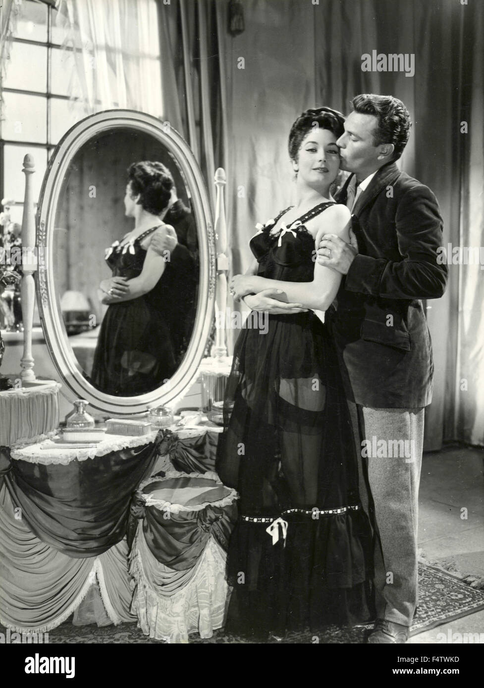 The actors Gianna Maria Canale and Pierre Cressoy in a scene from "The ...