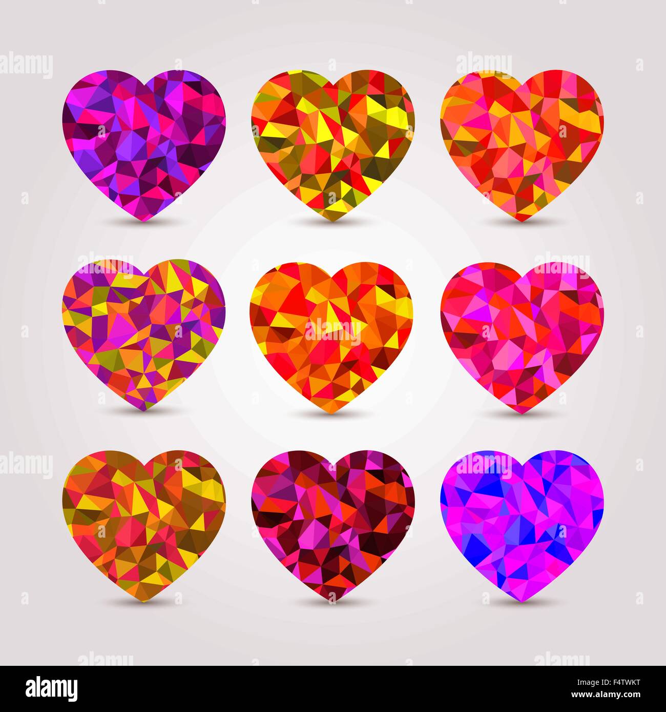 Set of hearts Stock Vector Image & Art - Alamy