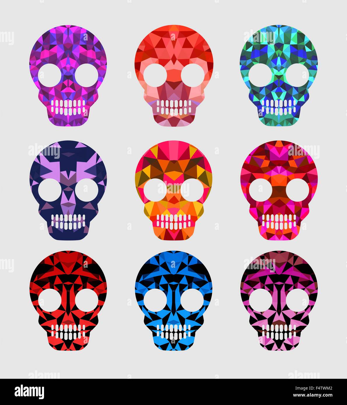 Set of skulls Stock Vector Image & Art - Alamy