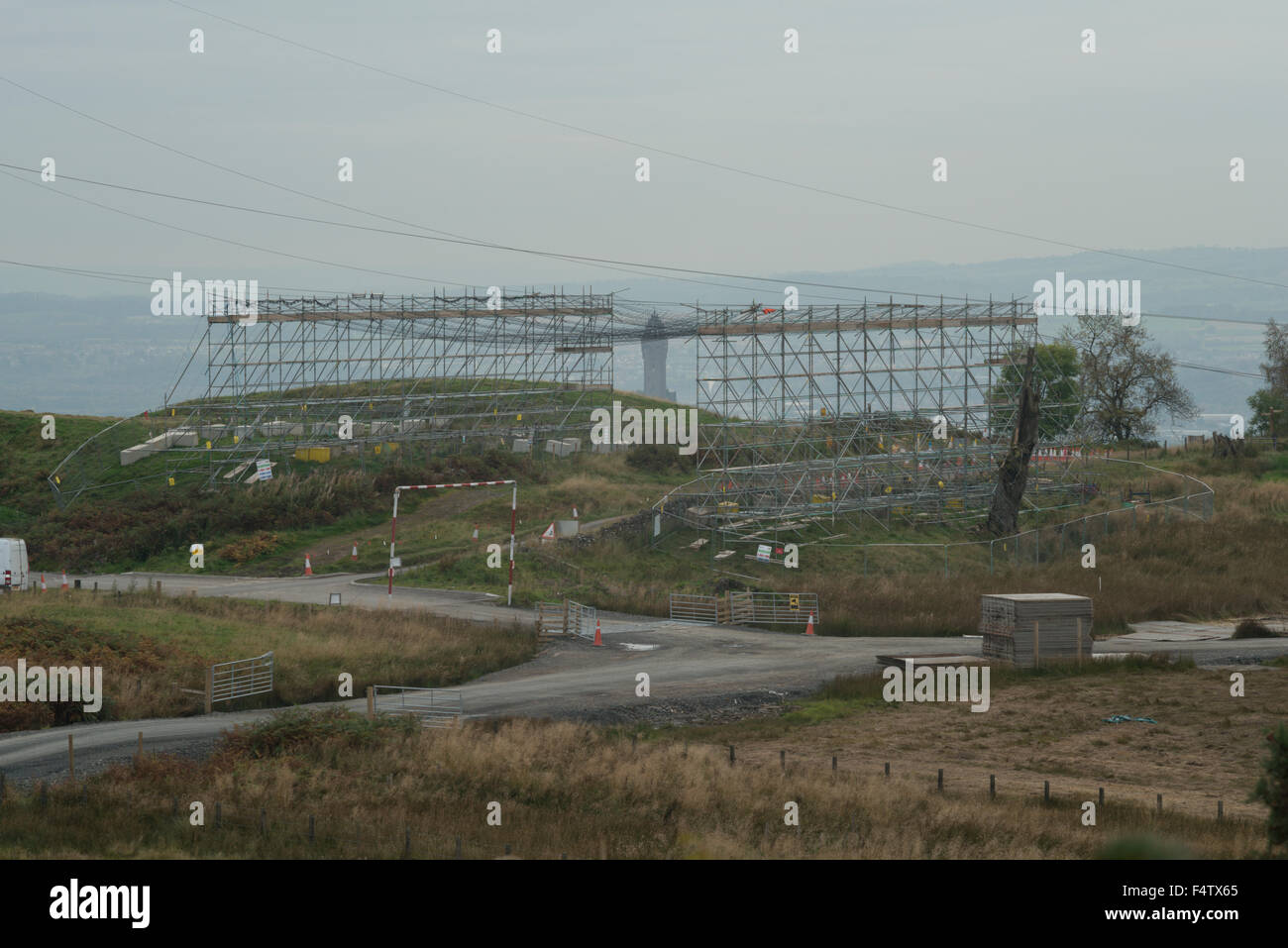 Beauly to Denny power line construction project towards Wallace ...