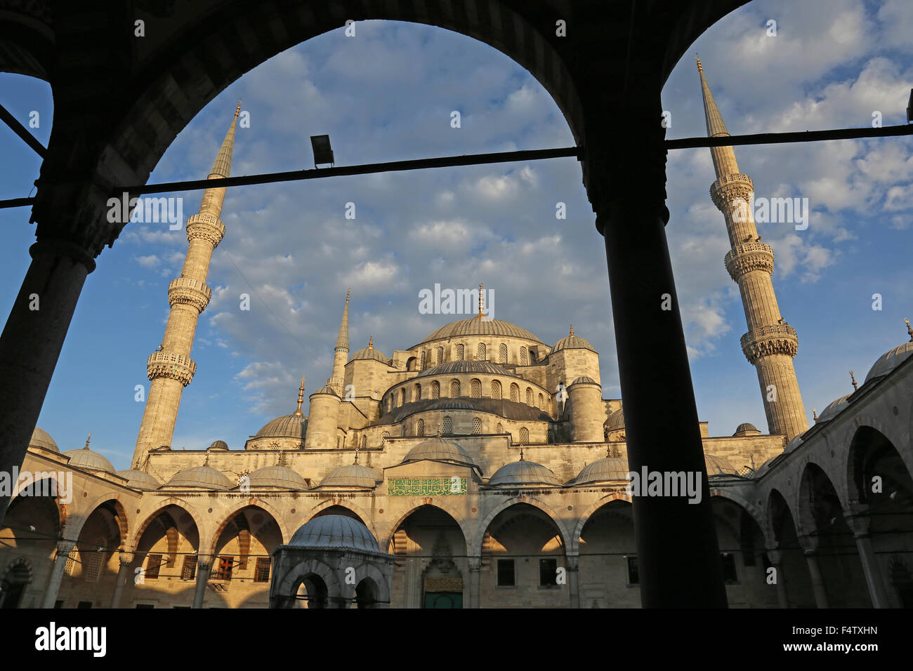 Framed Blue Mosque Stock Photo - Alamy