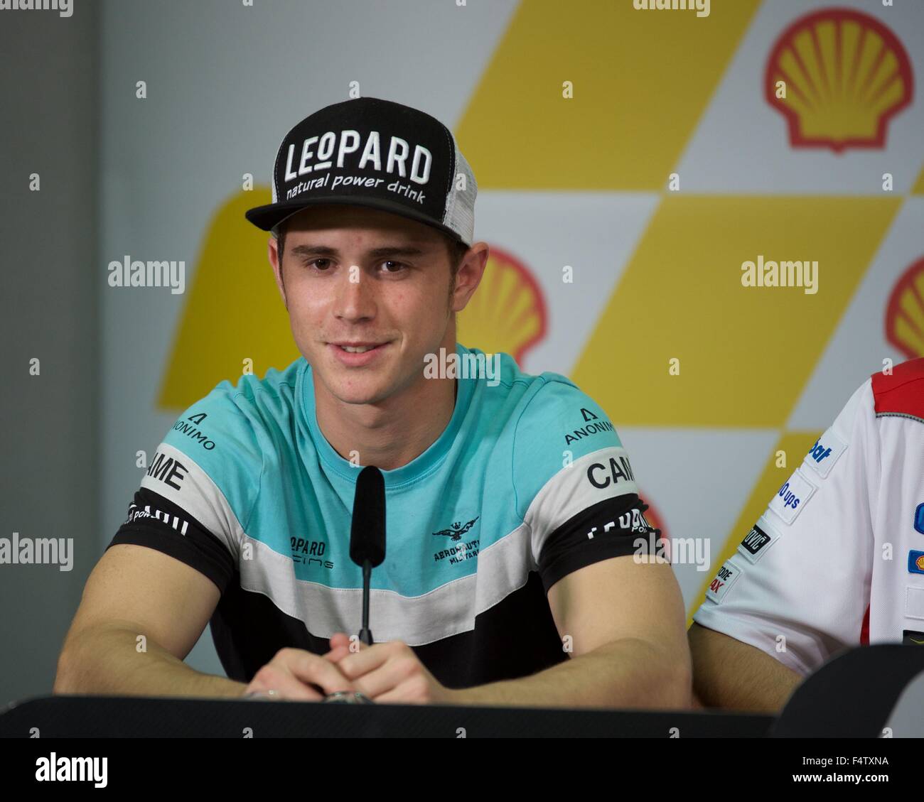 Sepang Circuit, Malaysia. 22nd Oct, 2015. Danny Kent in the media ...
