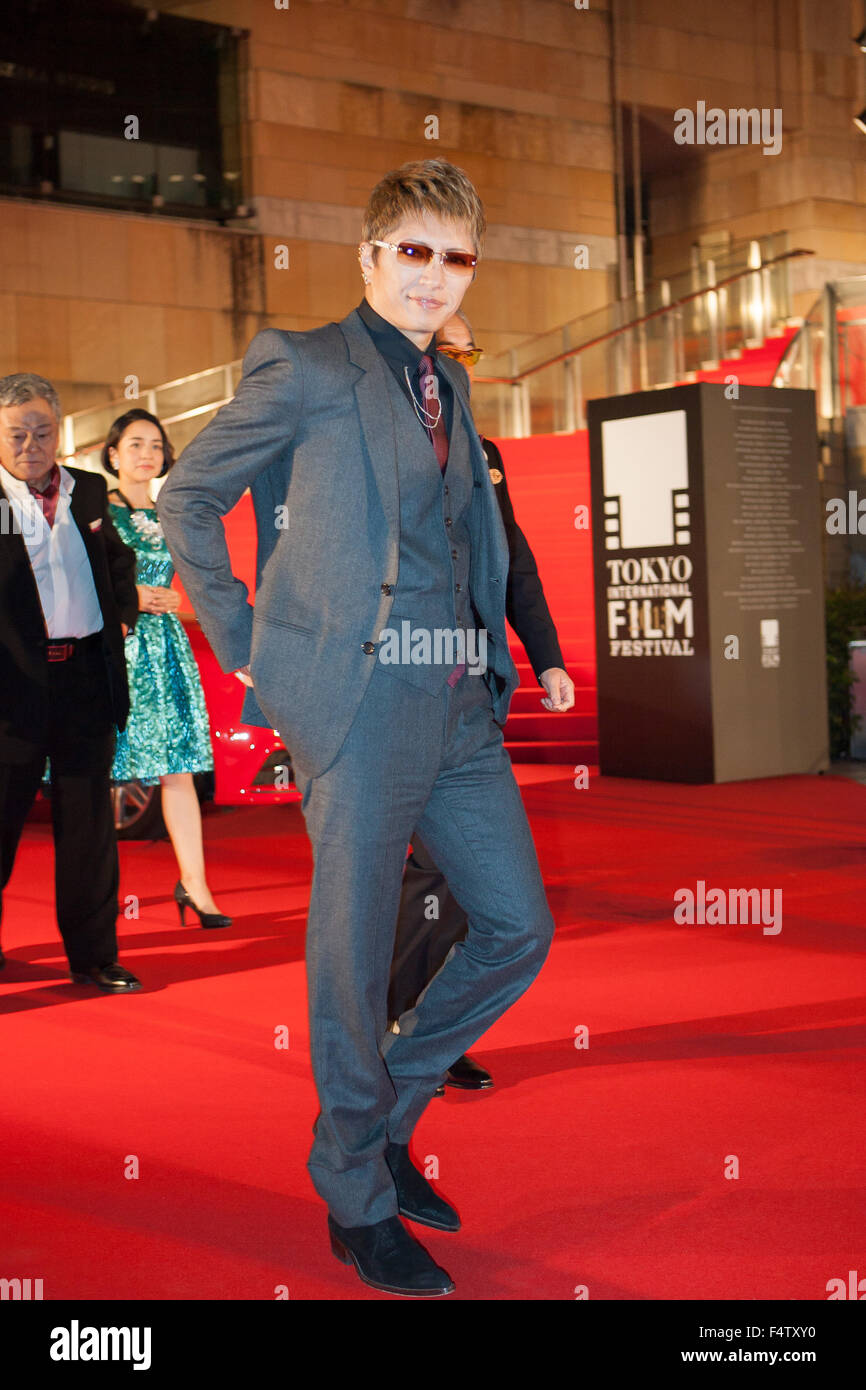 Tokyo, Japan. 22nd Oct, 2015. Japanese musician Gackt arrives for the ...