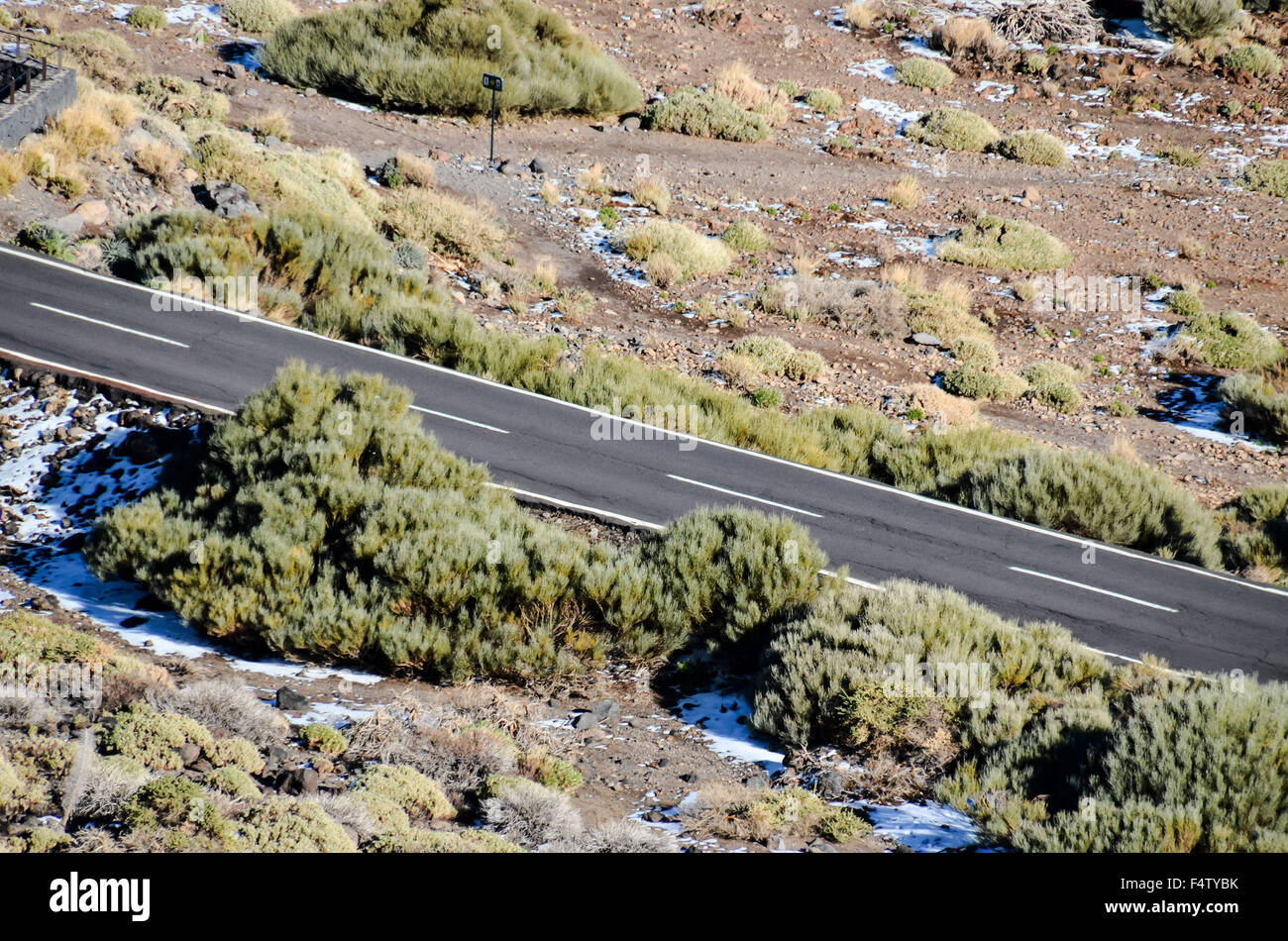 Aerial View of an Asphalt Road Stock Photo - Alamy
