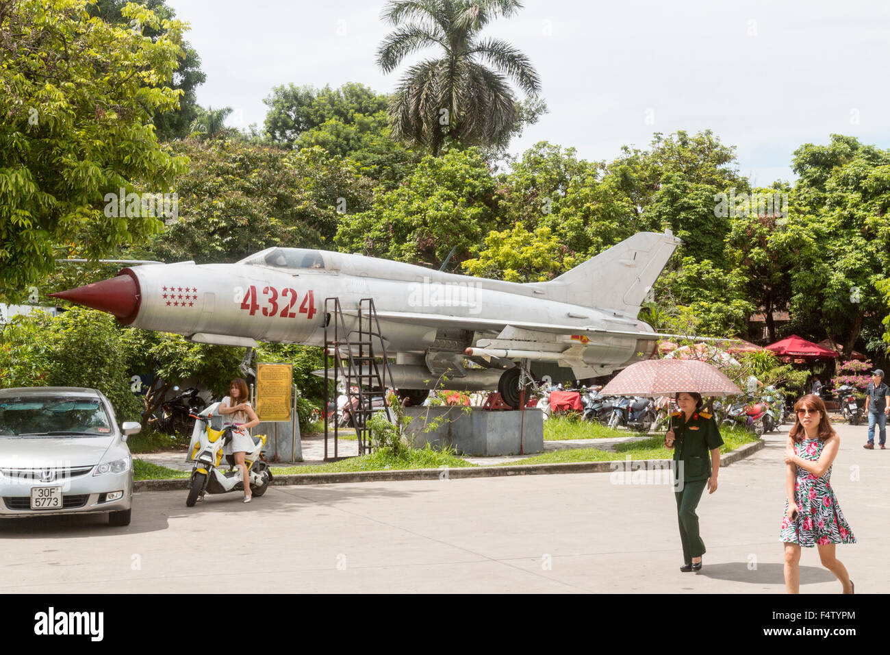 MIG 21 at Vietnam military history museum in Hanoi opposite lenin park ...