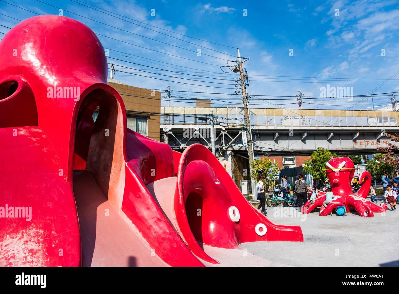 Octopus Park, near Shimoshinmei station,Shinagawa-Ku,Tokyo,Japan Stock ...