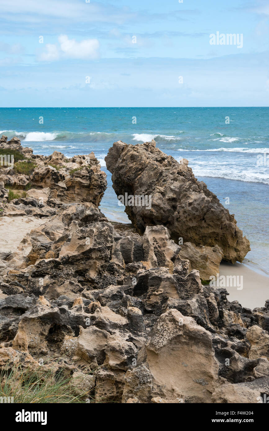Ocean View of Indian Ocean at Waterman Beach Perth Western Australia ...