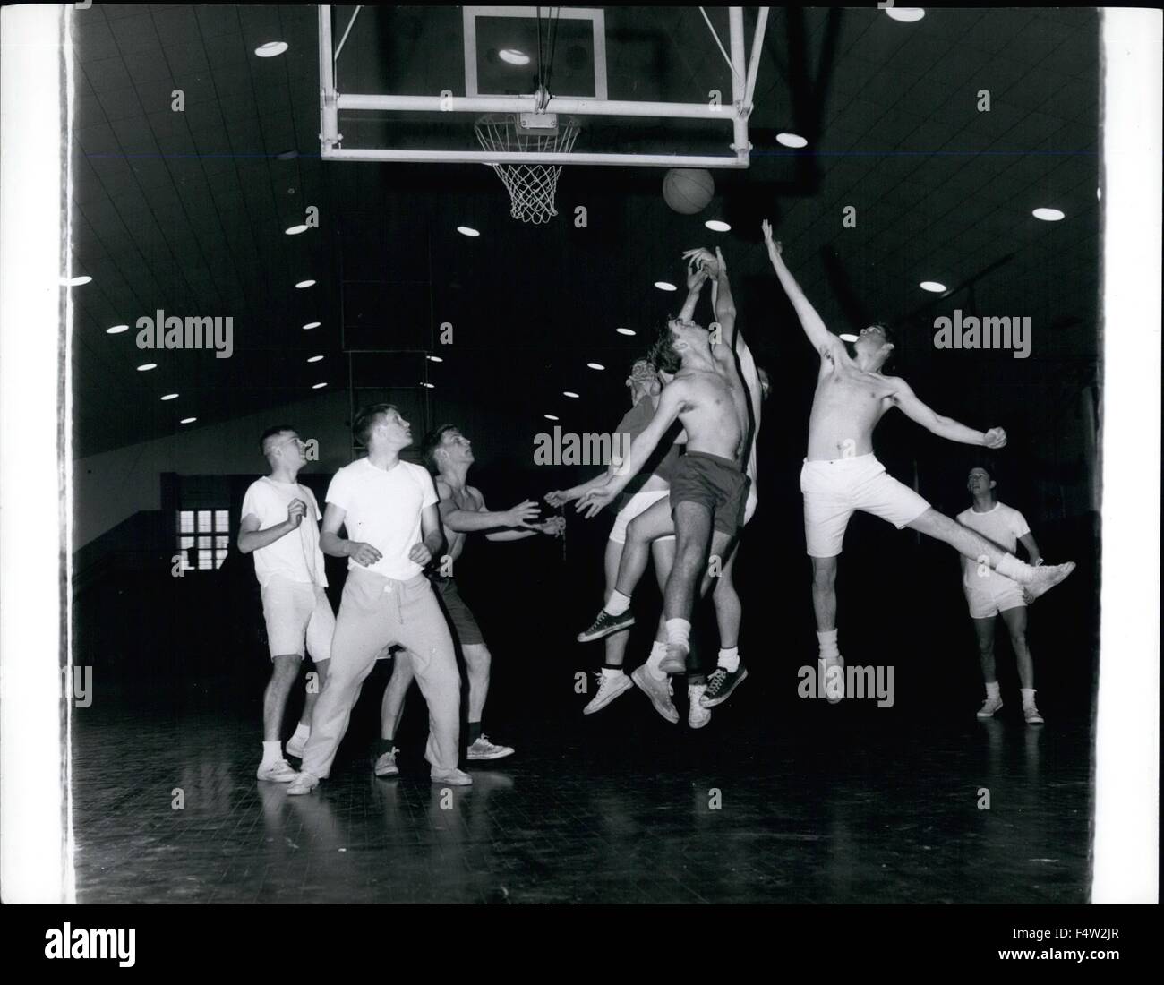 1968 - An informal game of basketball during physical education session ...