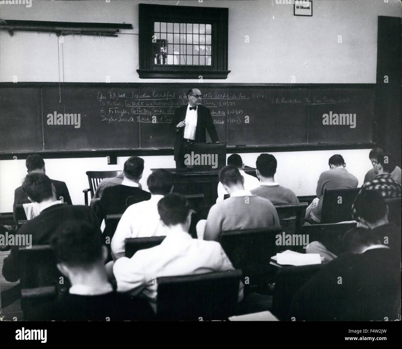1968 - English literature class in McCosh Hall, Princeton University ...