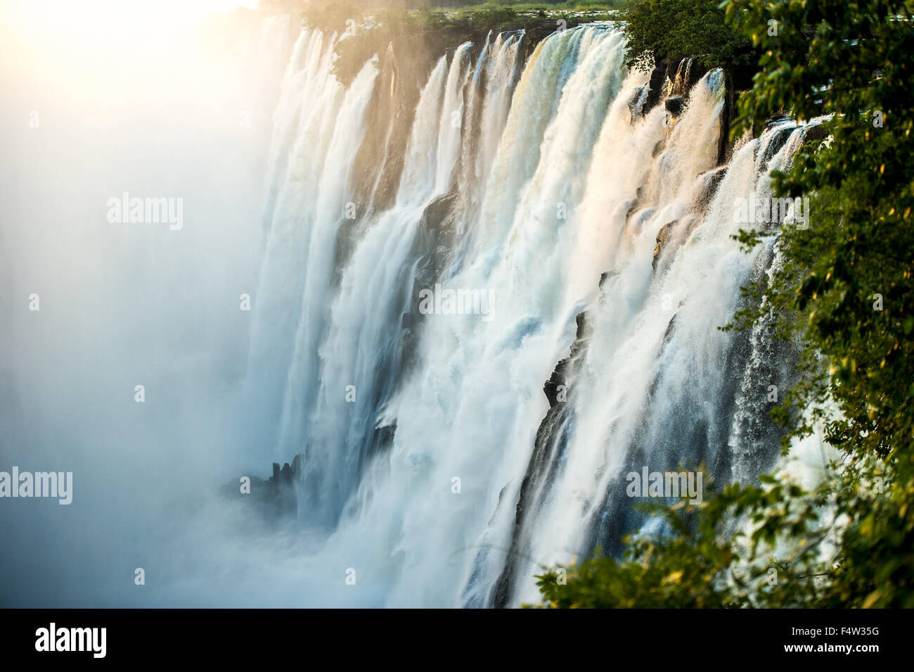 LIVINGSTONE, ZAMBIA - Victoria Falls Waterfall Stock Photo - Alamy
