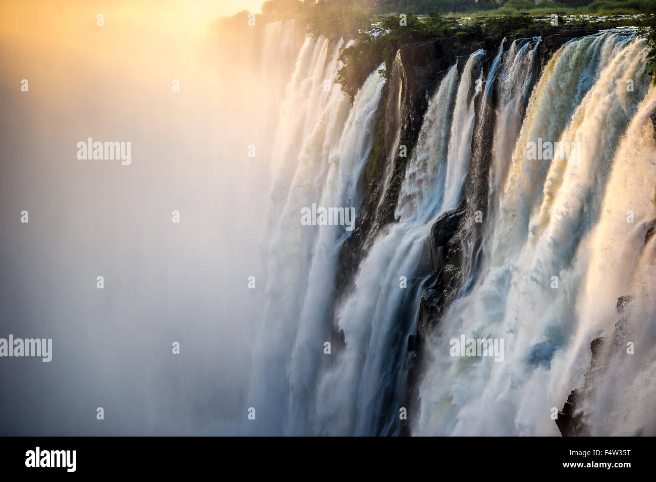 LIVINGSTONE, ZAMBIA - Victoria Falls Waterfall Stock Photo - Alamy