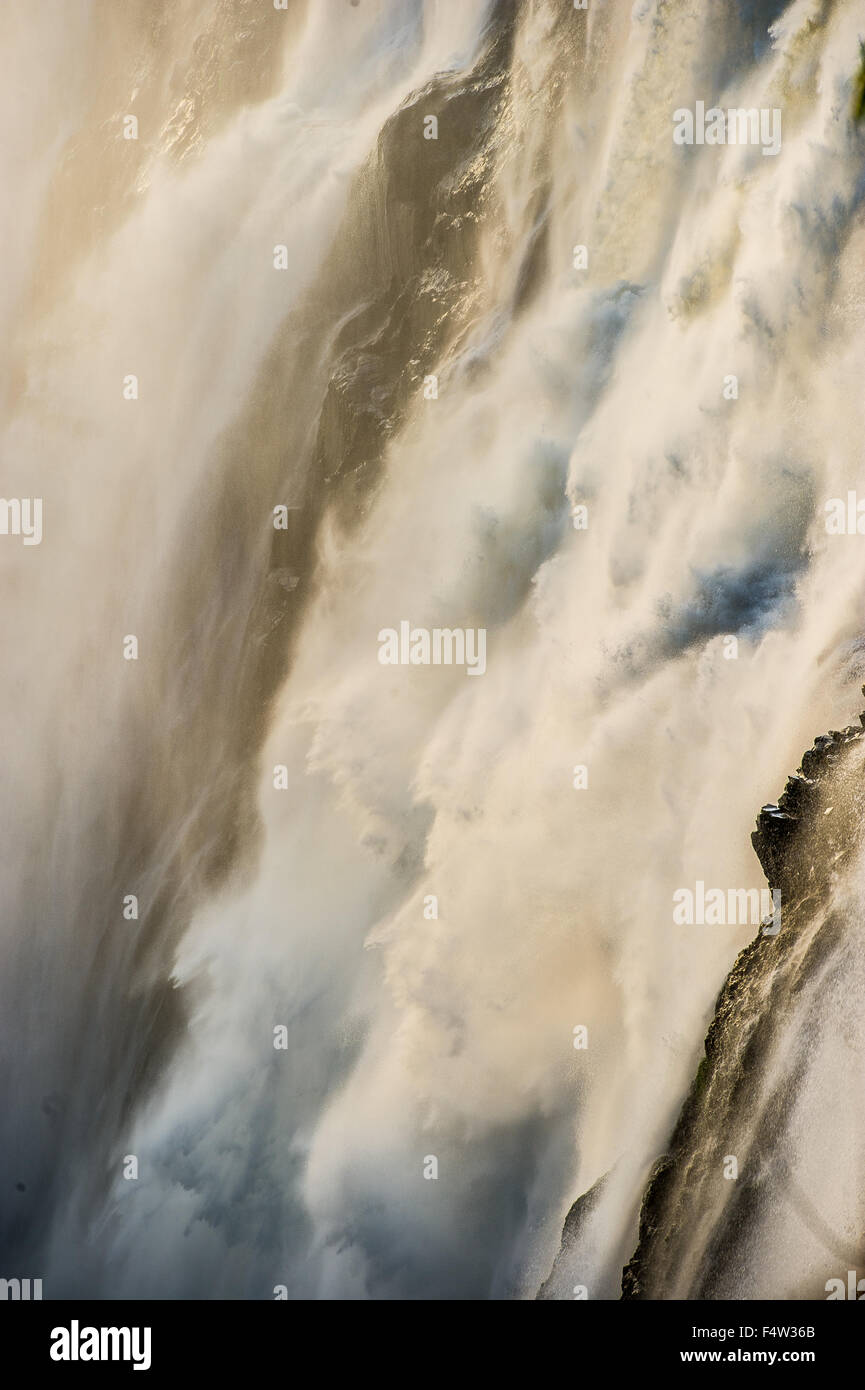 LIVINGSTONE, ZAMBIA - Victoria Falls Waterfall Stock Photo - Alamy