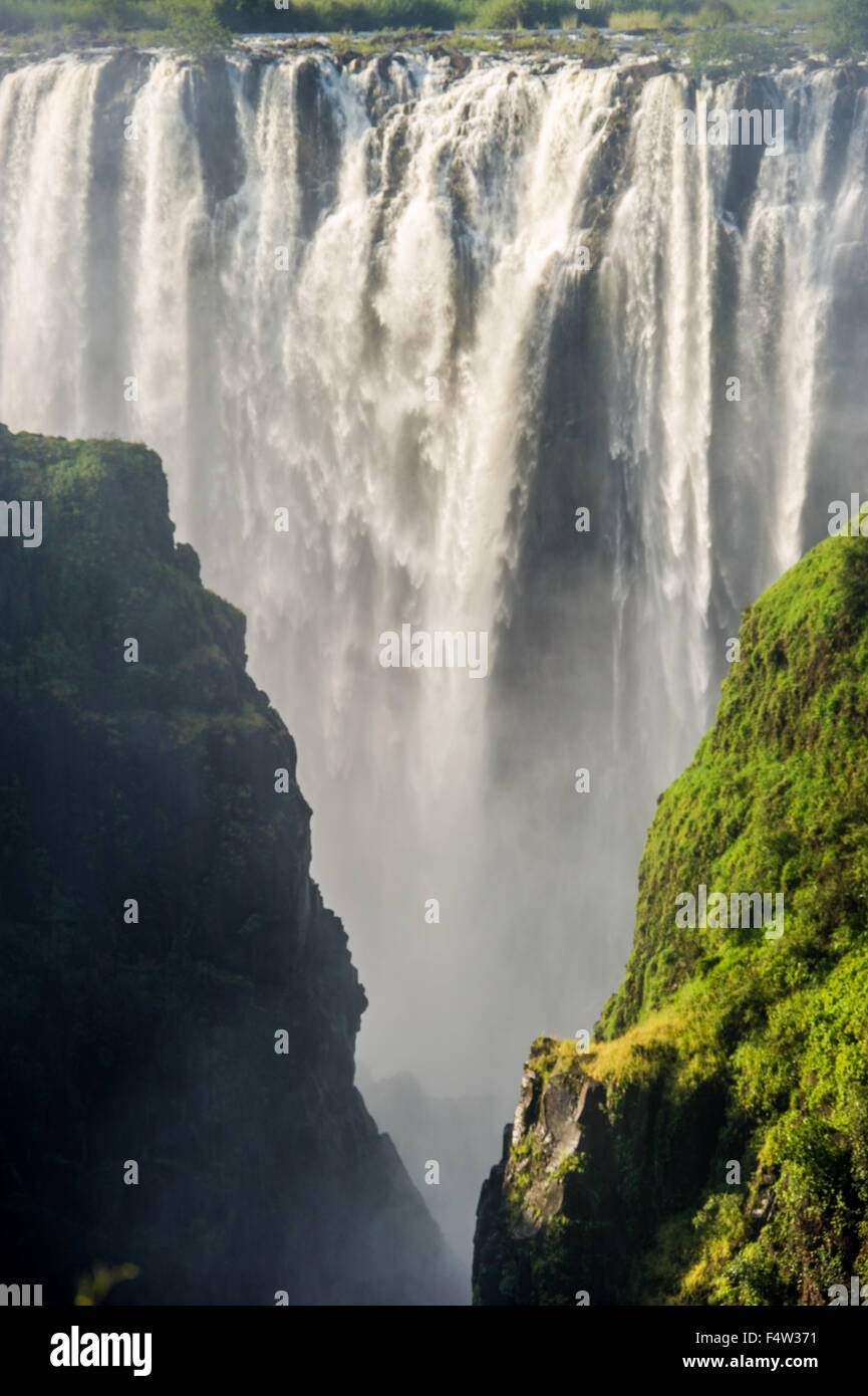 LIVINGSTONE, ZAMBIA - Victoria Falls Waterfall Stock Photo - Alamy