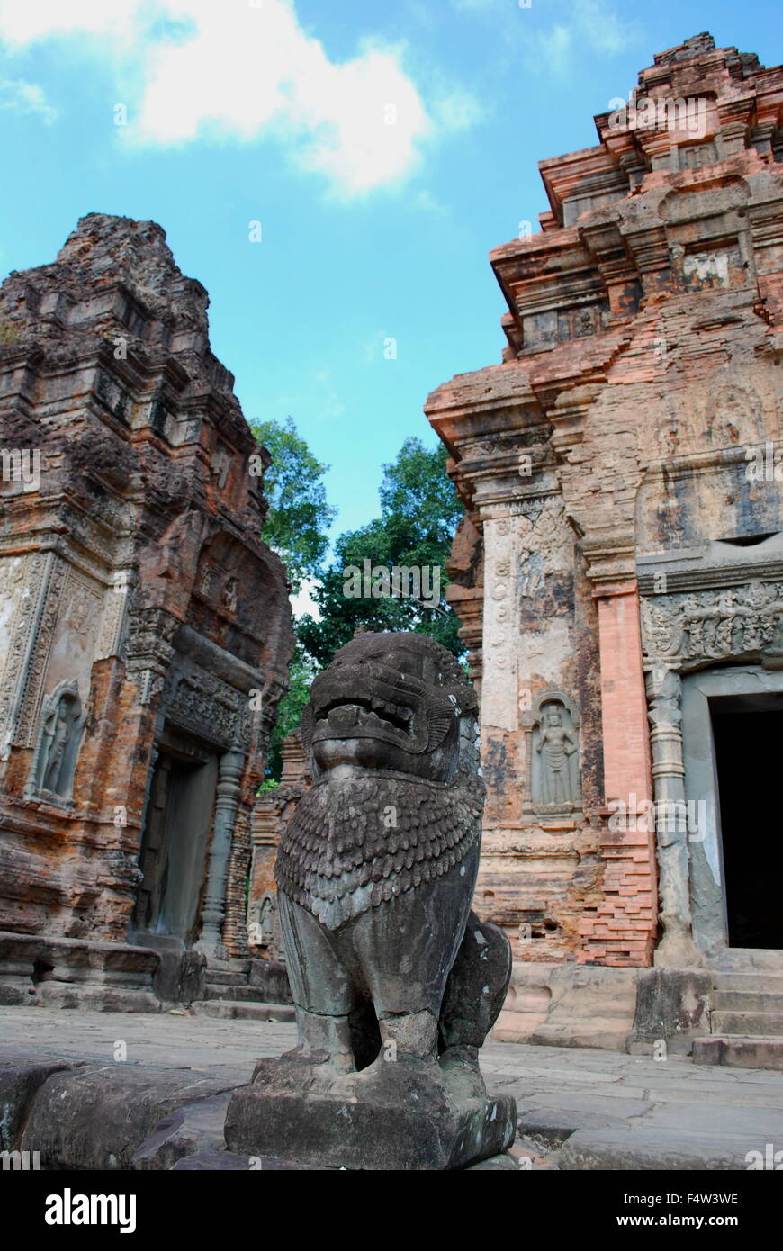 Preah Ko, part of the Roluos group of ancient temples in Angkor ...