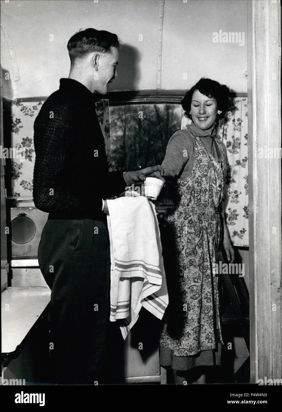 1962 - Domestic Bliss - and chores IN a Bus: Gilbert Bundy helps his 17 ...