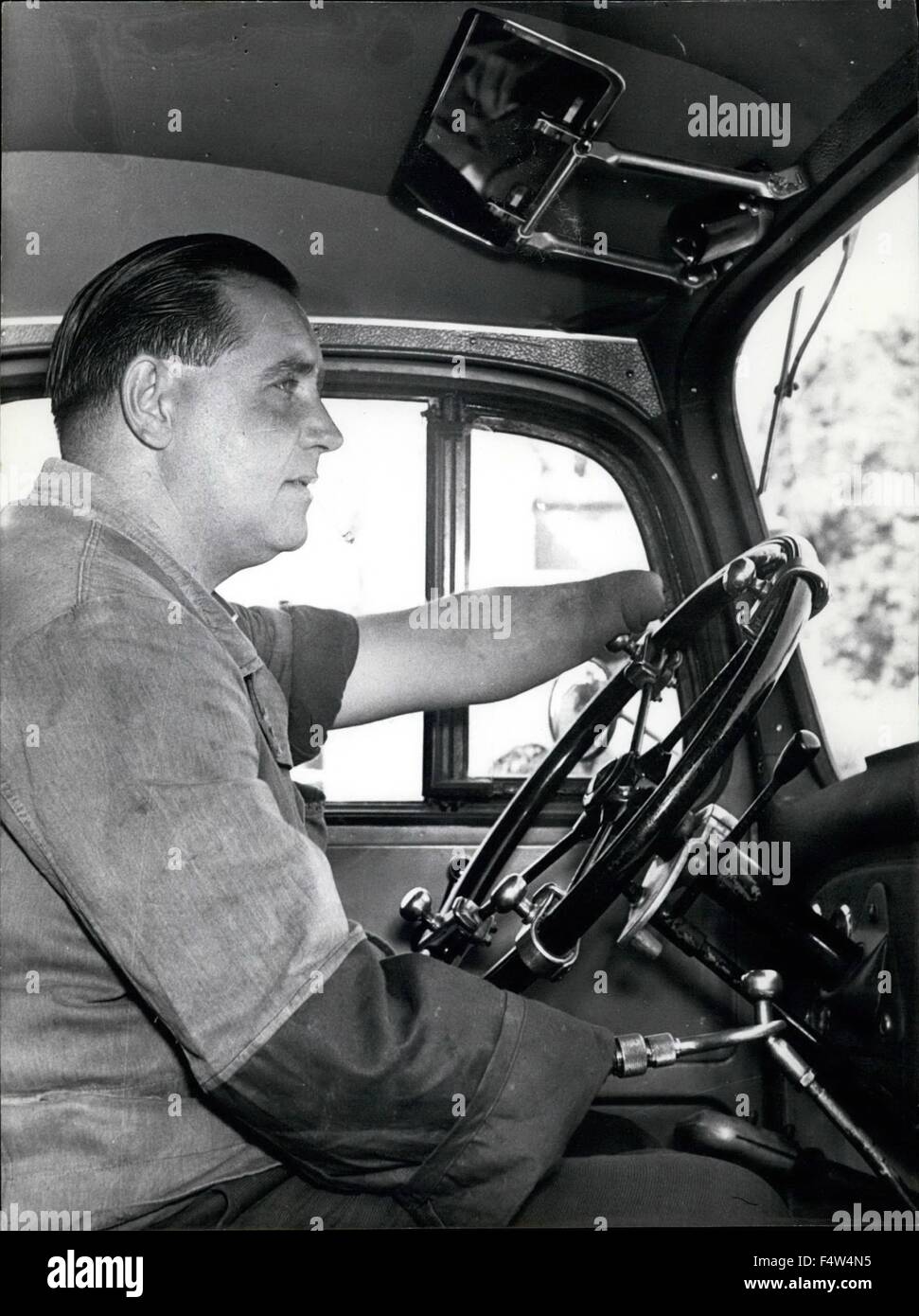 1956 - Drivers without hands Ã won the contest for truck drivers in ...