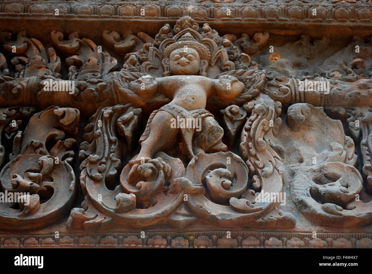 East Mebon large, three-story temple-mountain crowned by five towers ...