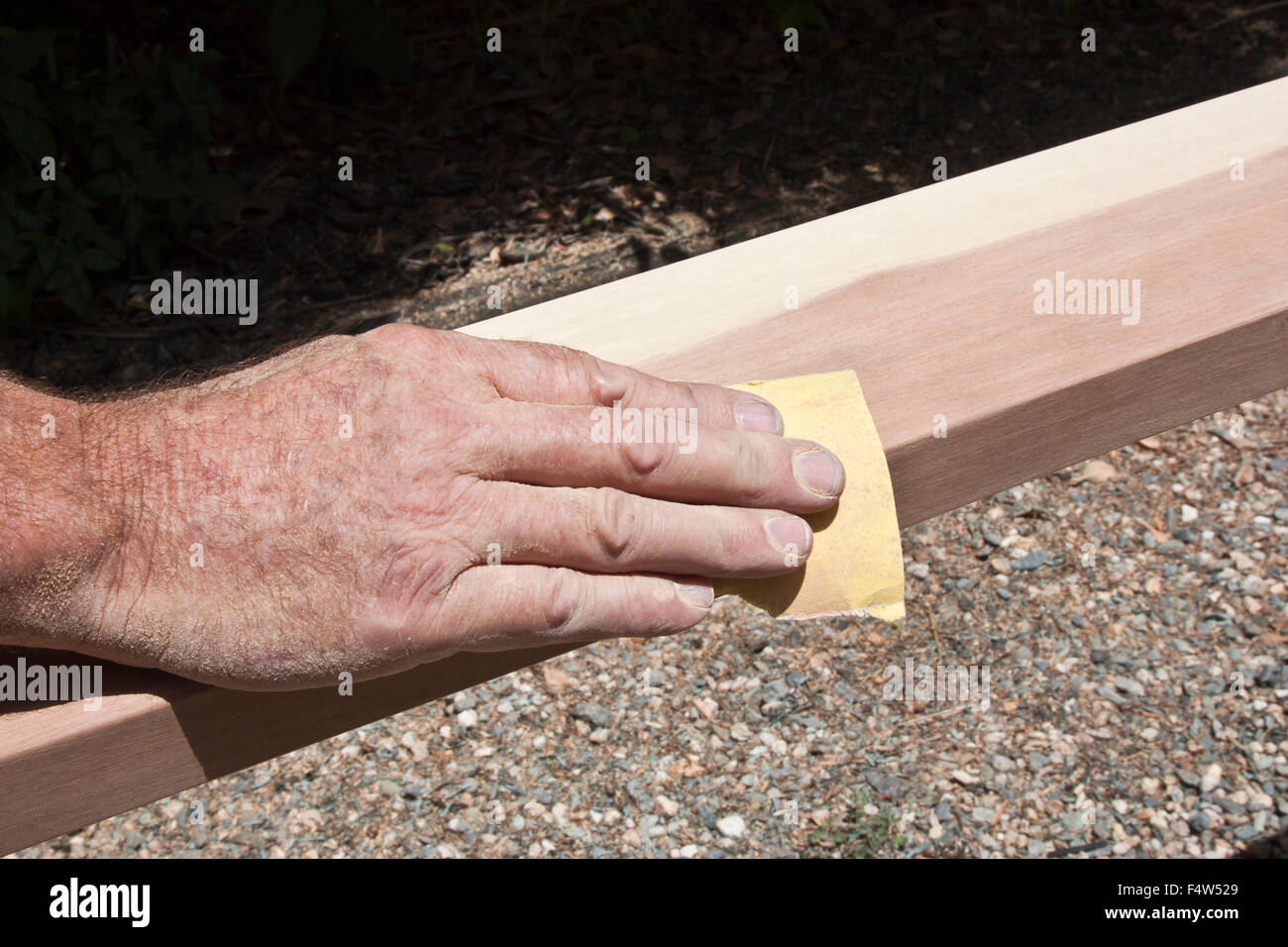 Hand sanding wood hi-res stock photography and images - Alamy