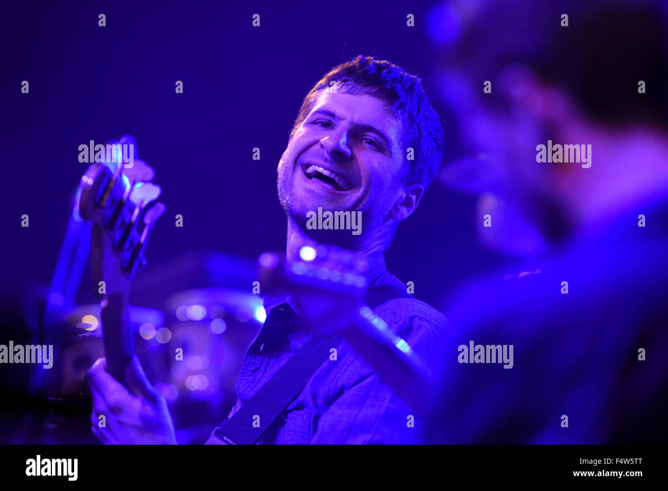 Prerov, Czech Republic. 22nd Oct, 2015. Bassist Michael League of ...