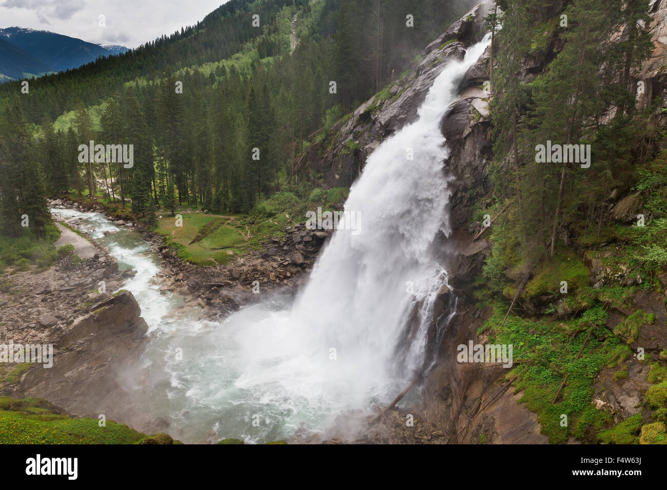 beautiful Krimml Falls in Austria Stock Photo - Alamy