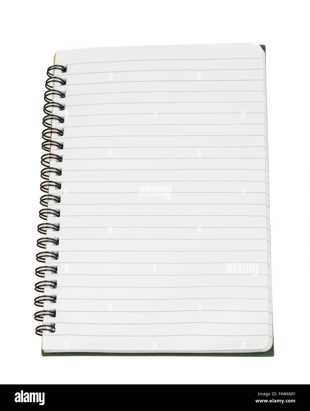 Copybook with blank sheets on white Stock Photo - Alamy