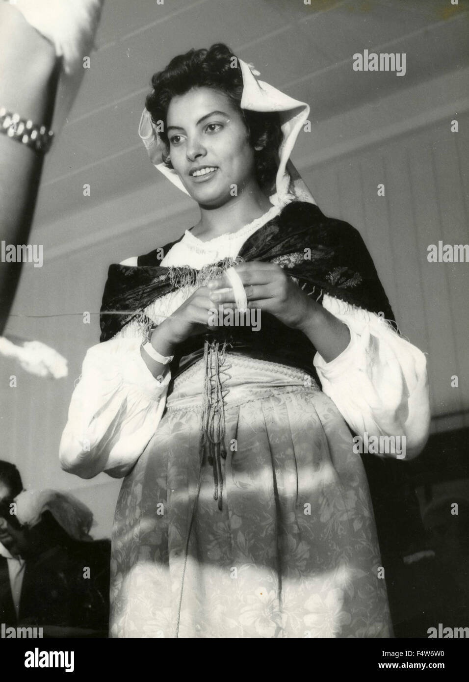 A woman in traditional costume of Abruzzo, Italy Stock Photo - Alamy