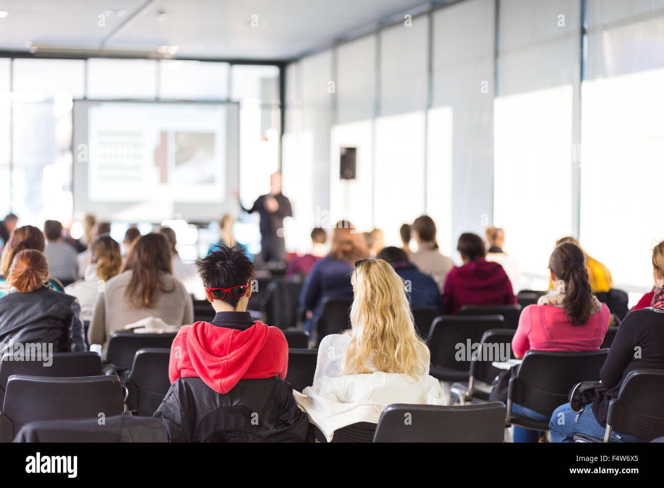 Lecture at university Stock Photo - Alamy