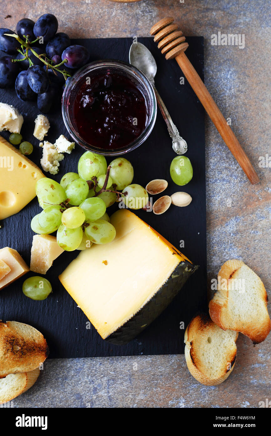 Various types cheese jam hi-res stock photography and images - Alamy