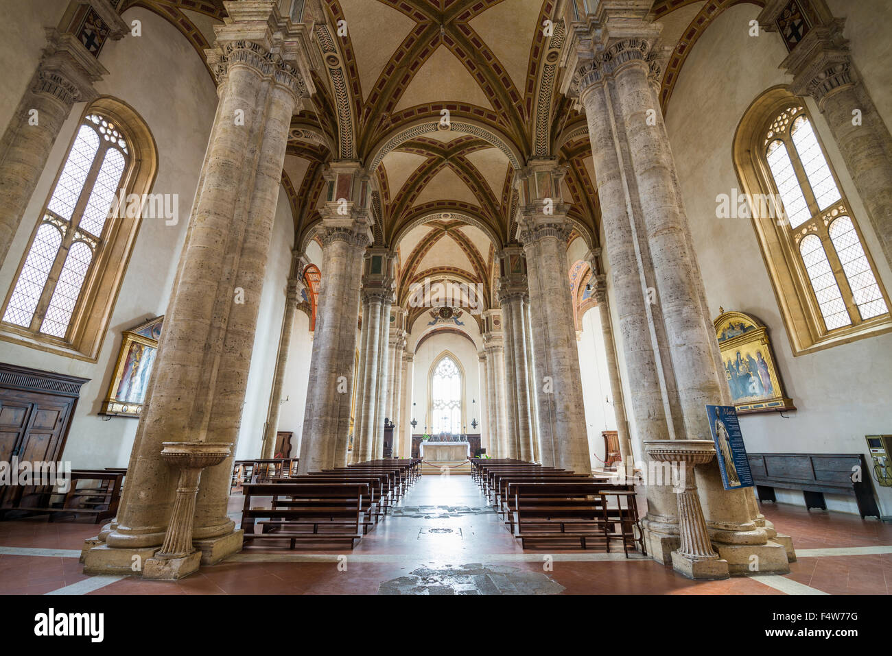 interior of the cathedral, Pienza, Tuscany, Europe Stock Photo - Alamy